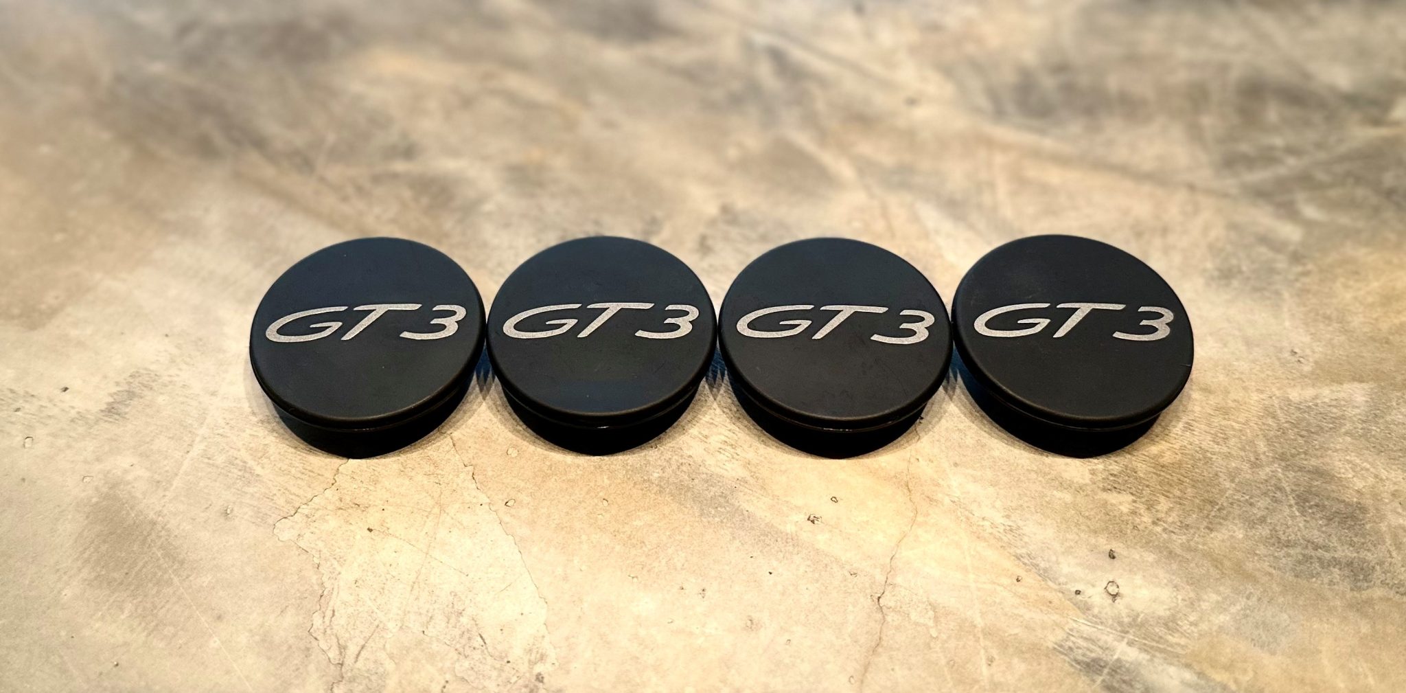 Genuine Wheel Caps Black Matte GT3 Porsche 911 Center Lock Center Hub ...